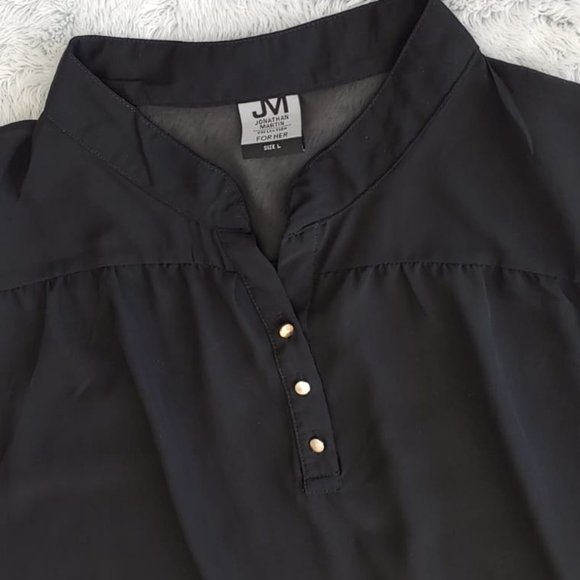 jonathan martin | Tops | Jonathan Martin Collection Sheer Top Black ...